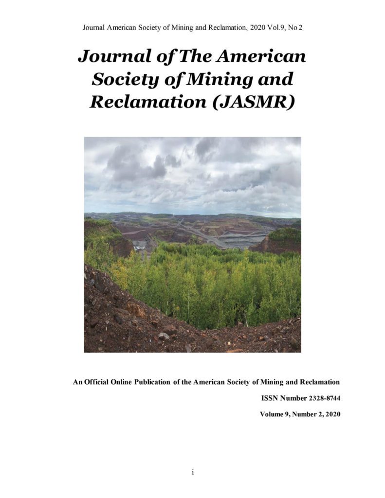 Journal of the American Society of Mining & Reclamation (JASMR ...